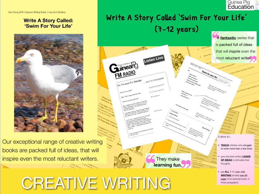 Write A Story Called 'Swim For Your Life' (7-11 years) | Teaching Resources