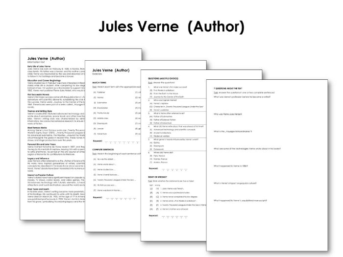 Jules Verne (Author) | Teaching Resources