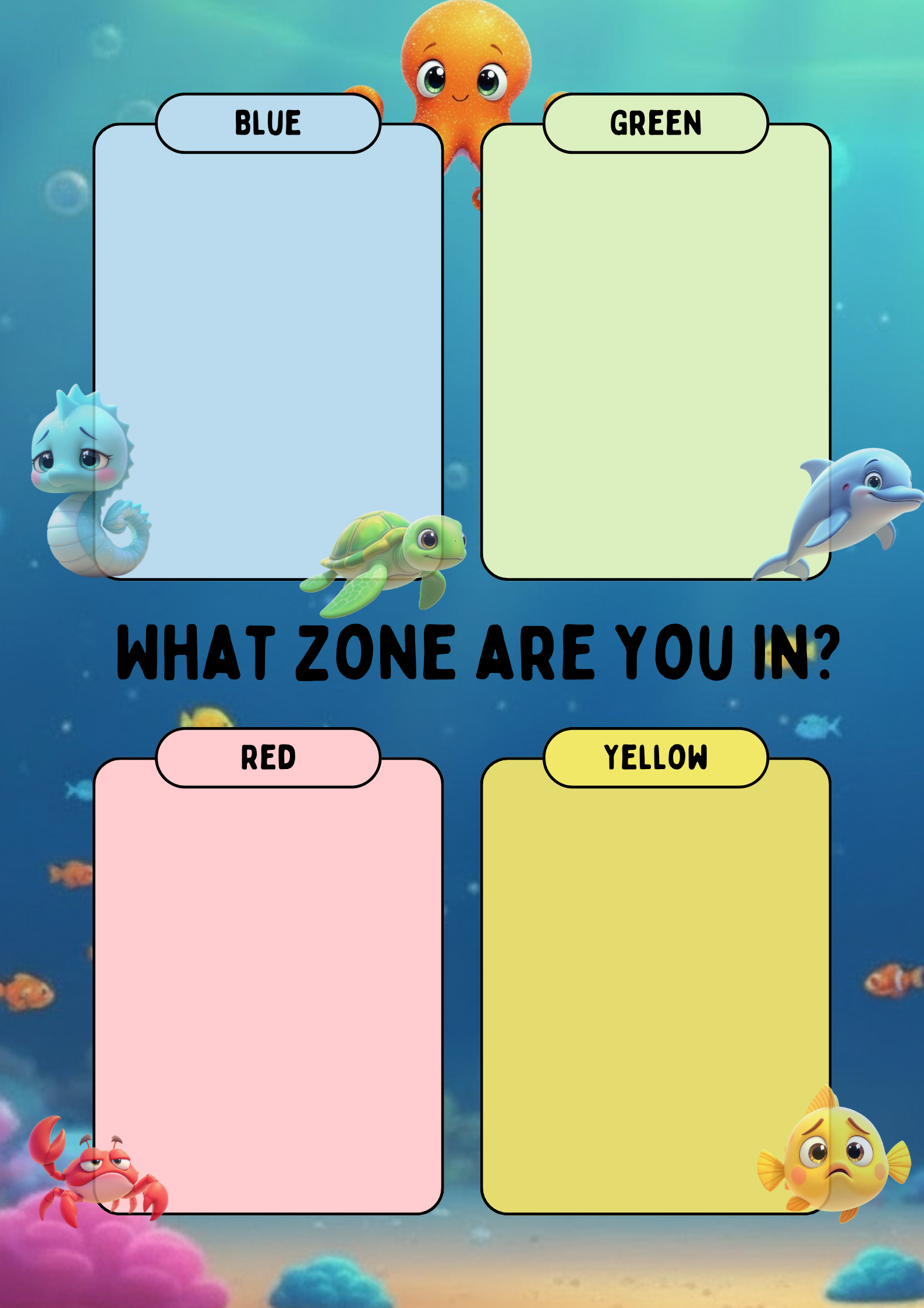 Ocean of Feelings - Emotions Regulation Intervention | Teaching Resources