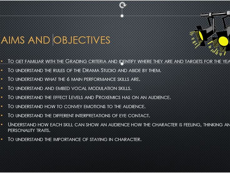 An Actors toolbox: An introduction to performance skills for year 7 ...