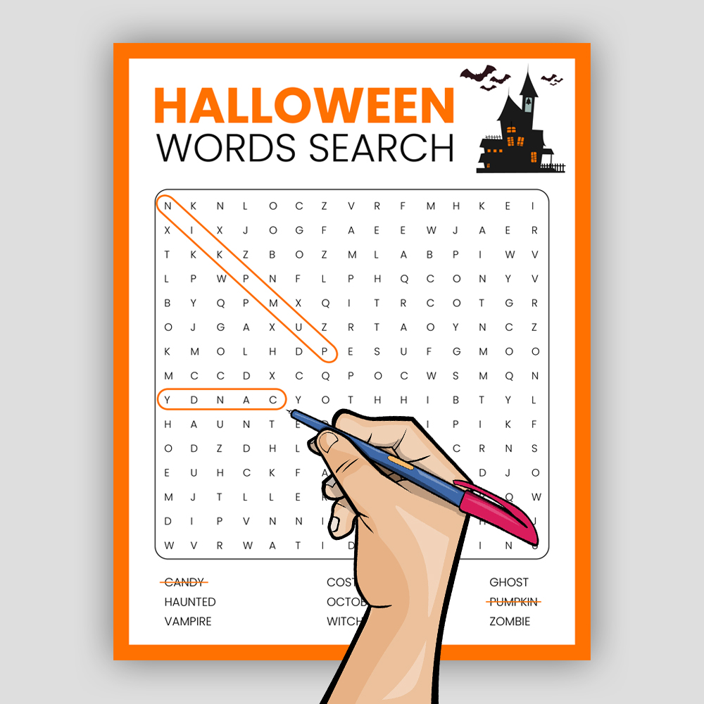 Halloween Word Search: Celebrate Spooky Fun with Engaging Puzzles ...