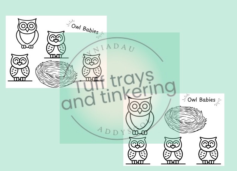 owl babies colouring in pages eyfs nursery ks1 foundation phase ...
