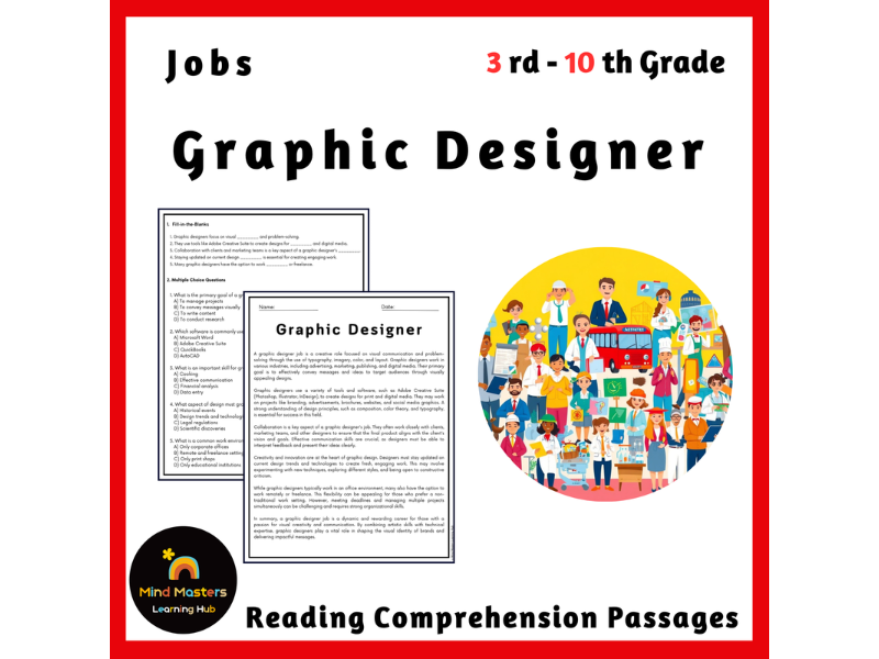 Jobs Reading Comprehension Passages & Questions Worksheets Bundle#2 ...