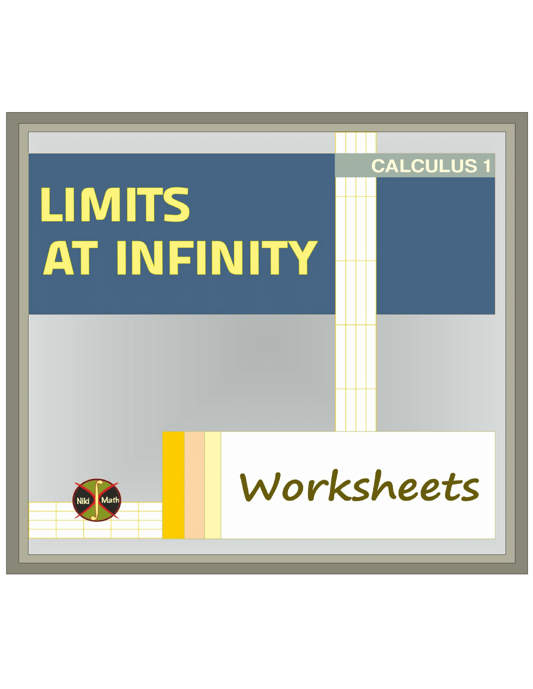 Limits At Infinity 2 Worksheets 16 Problems Teaching Resources Limits At Infinity 2 Worksheets 16 Problems Teaching Resources
