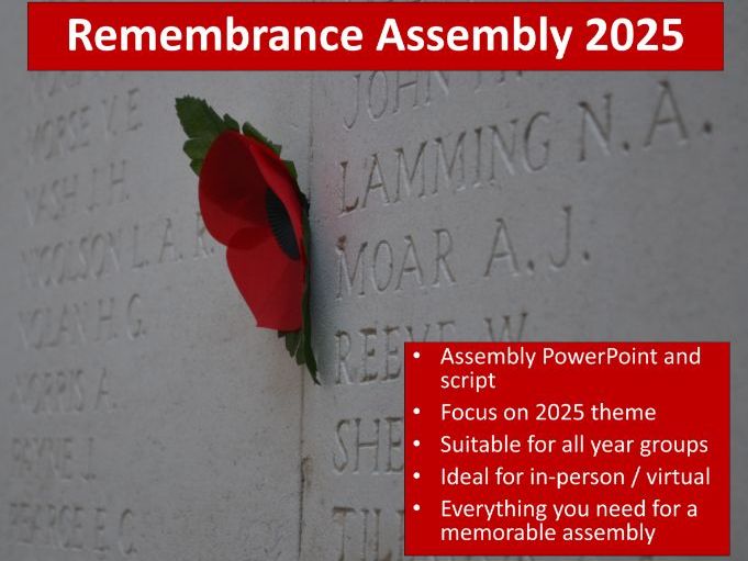 Remembrance Assembly 2025 and script | Teaching Resources