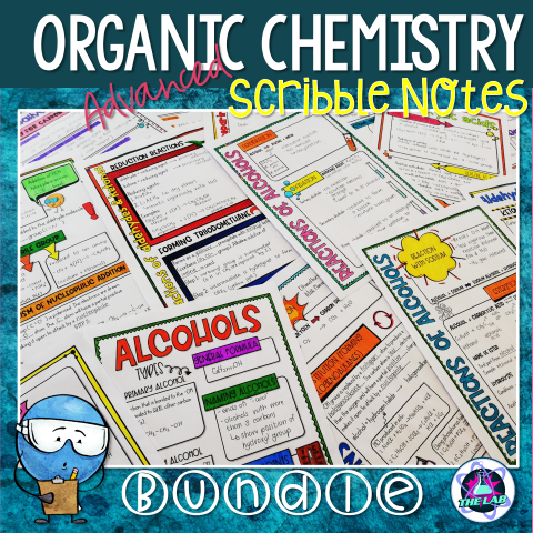 AS/A level Organic Chemistry Scribble Notes Bundle | Teaching Resources