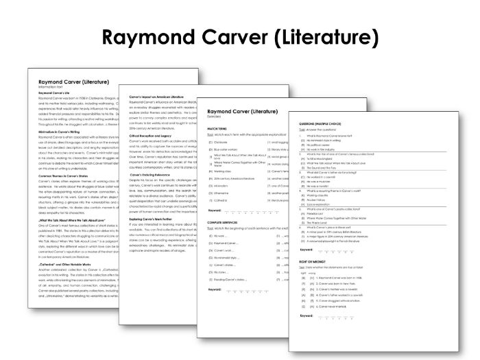 Raymond Carver (Literature) | Teaching Resources