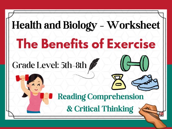 Health and Biology : Reading Comprehension Passages & Questions ...