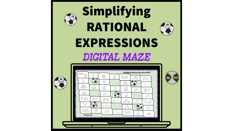 Simplifying Rational Expressions Maze Teaching Resources