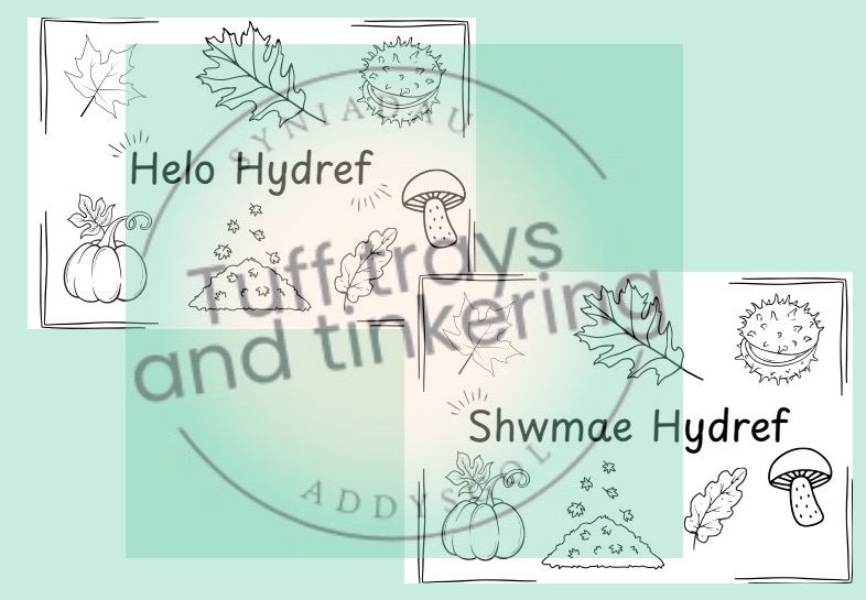 helo hydref papar Curriculum for Wales Early Years PS1 addysg Cymraeg ...