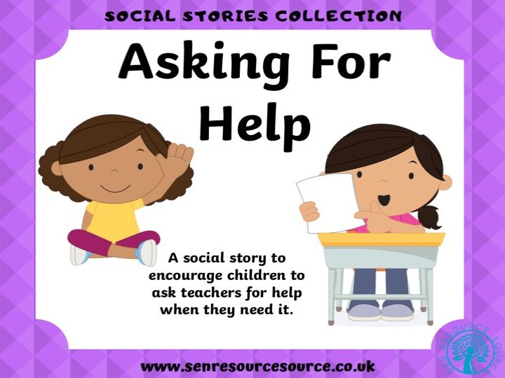 Its OK to Ask for help Social story | Teaching Resources