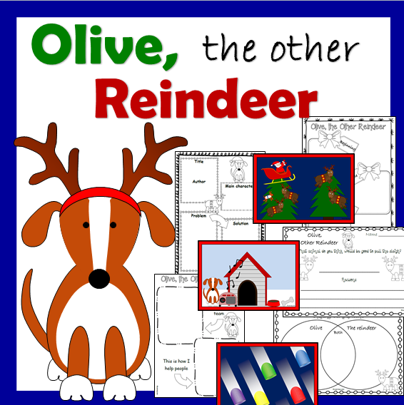 Olive, the Other Reindeer Christmas book companion and sequencing ...