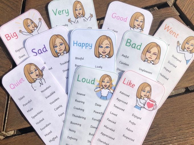 Free Printable Synonyms Flashcards - Printable Word Searches