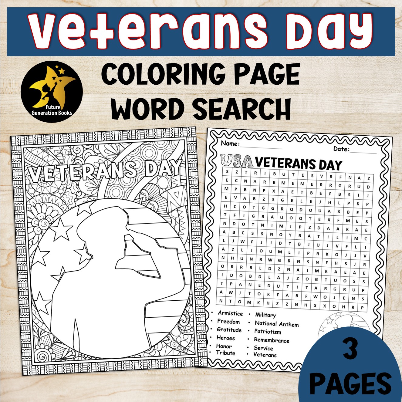 Veterans Day Activities 2nd Grade Word Search Coloring Page Worksheets ...