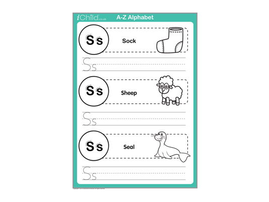 Write the letter 'S' | Teaching Resources