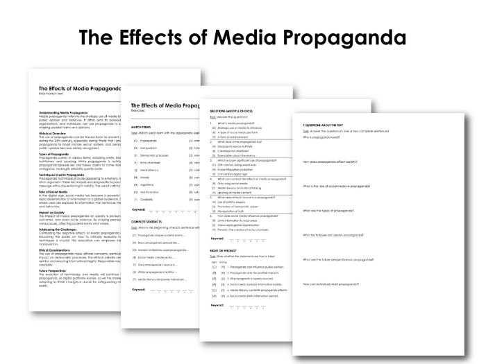 The Effects of Media Propaganda | Teaching Resources