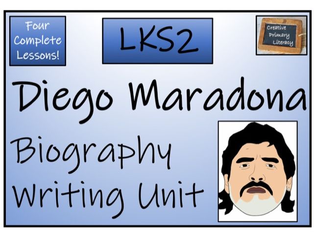 LKS2 Diego Maradona Reading Comprehension & Biography Writing Bundle ...