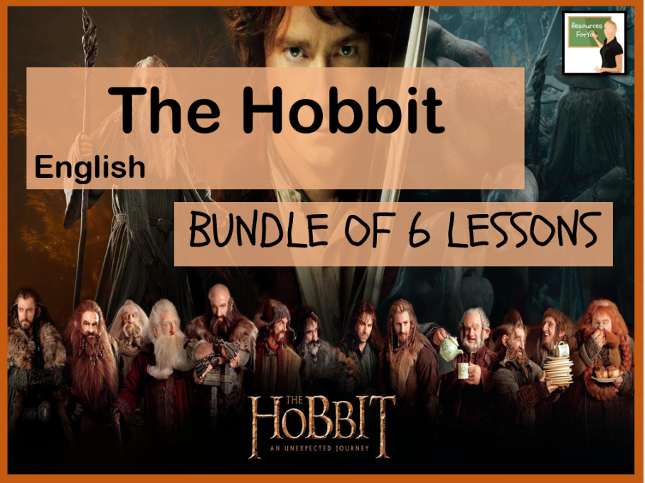 English- The Hobbit BUNDLE complete teaching sequence- Classic Fiction ...