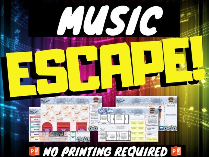 Christmas Music Quiz Escape | Teaching Resources