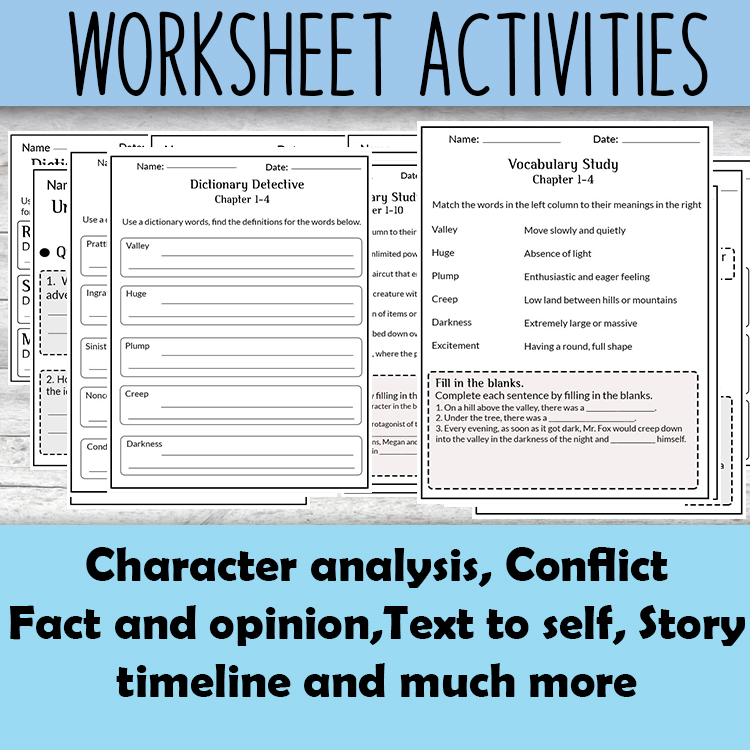 Fantastic Mr. Fox Novel Study | Teaching Resources