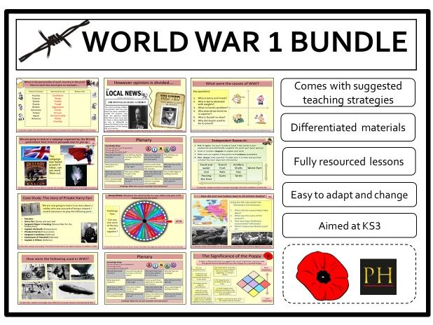 World War 1 Bundle | Teaching Resources