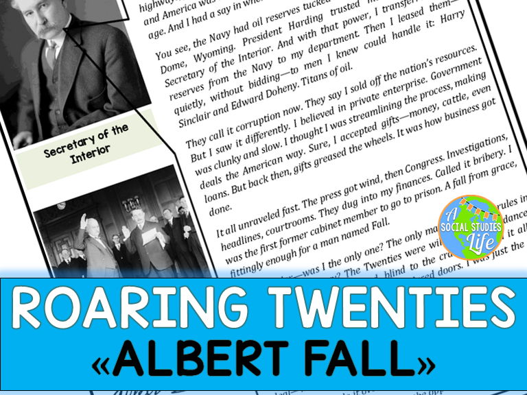 Albert Fall on the Teapot Dome Scandal and Roaring Twenties POV ...