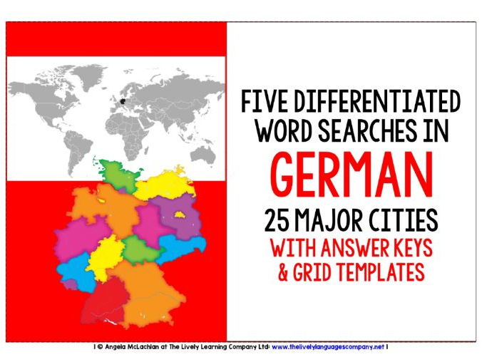 Secondary German resources: countries and nationalities