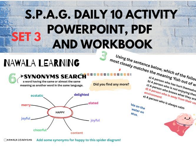 S.P.A.G. Daily 10 Activity Pack (Set 3) | Teaching Resources