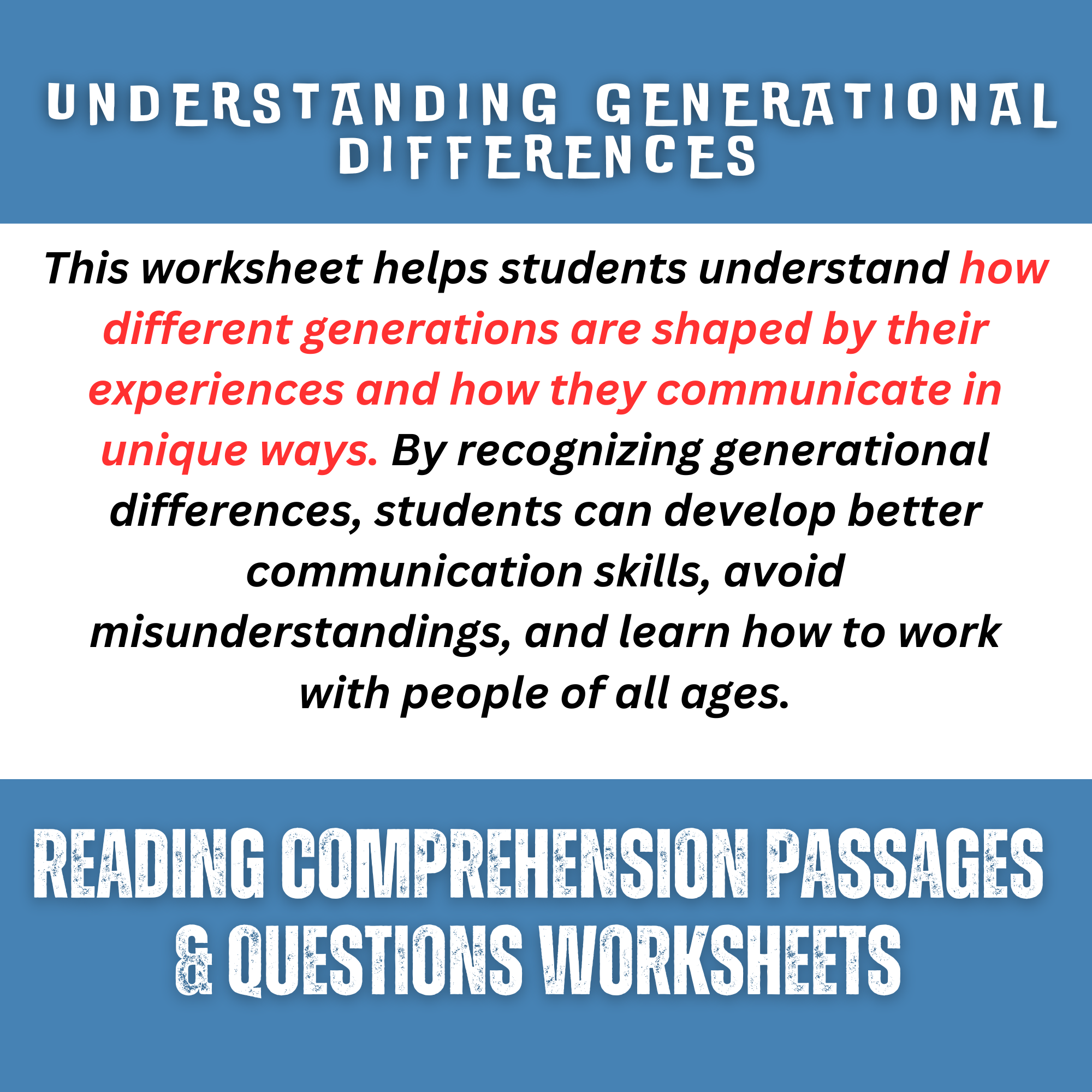 Understanding Generational Differences -Psychology and Human Behavior ...