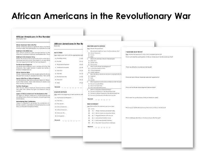 African Americans in the Revolutionary War | Teaching Resources