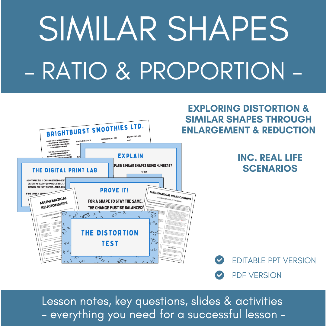 Similar Shapes | Ratio & Proportion | Lesson Notes, Slides & Activities ...