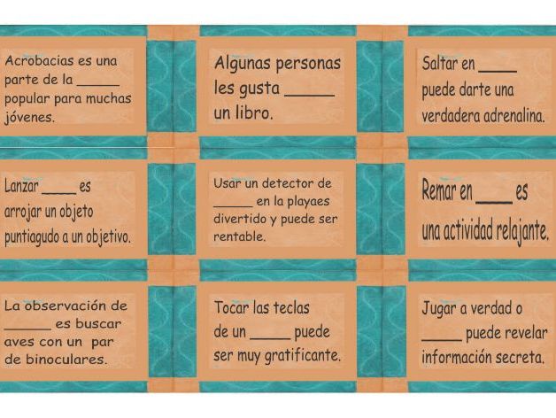 Free Time and Hobbies Spanish 4 Worksheet-2 Game-1 Exam Bundle ...