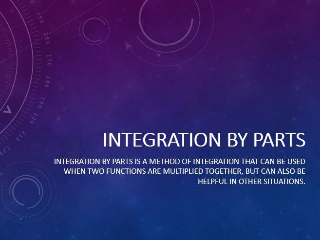 Integration By Parts Teaching Resources