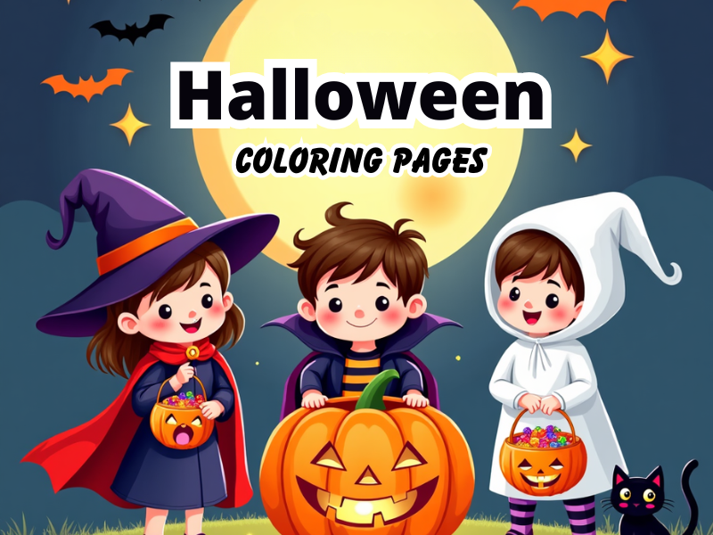 Halloween coloring page | Teaching Resources