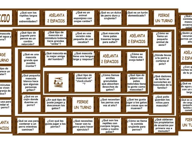 Pets and Pet Care Spanish 4 Worksheet-2 Game-1 Exam Bundle | Teaching ...