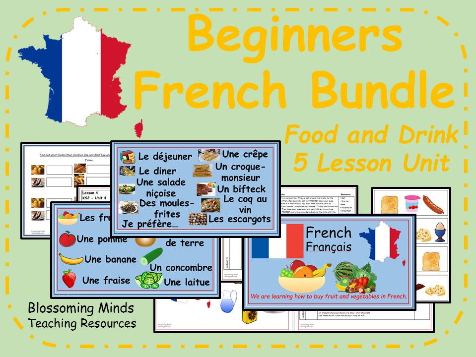 French Food and Drink Unit - 5 lessons / la nourriture | Teaching Resources