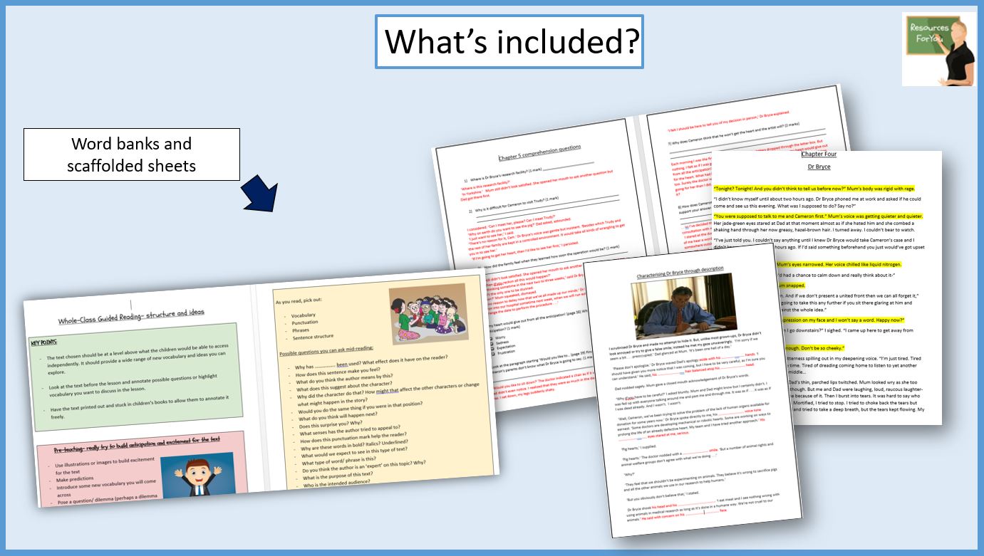 English- Pig Heart Boy Narrative unit Year 5/6 | Teaching Resources