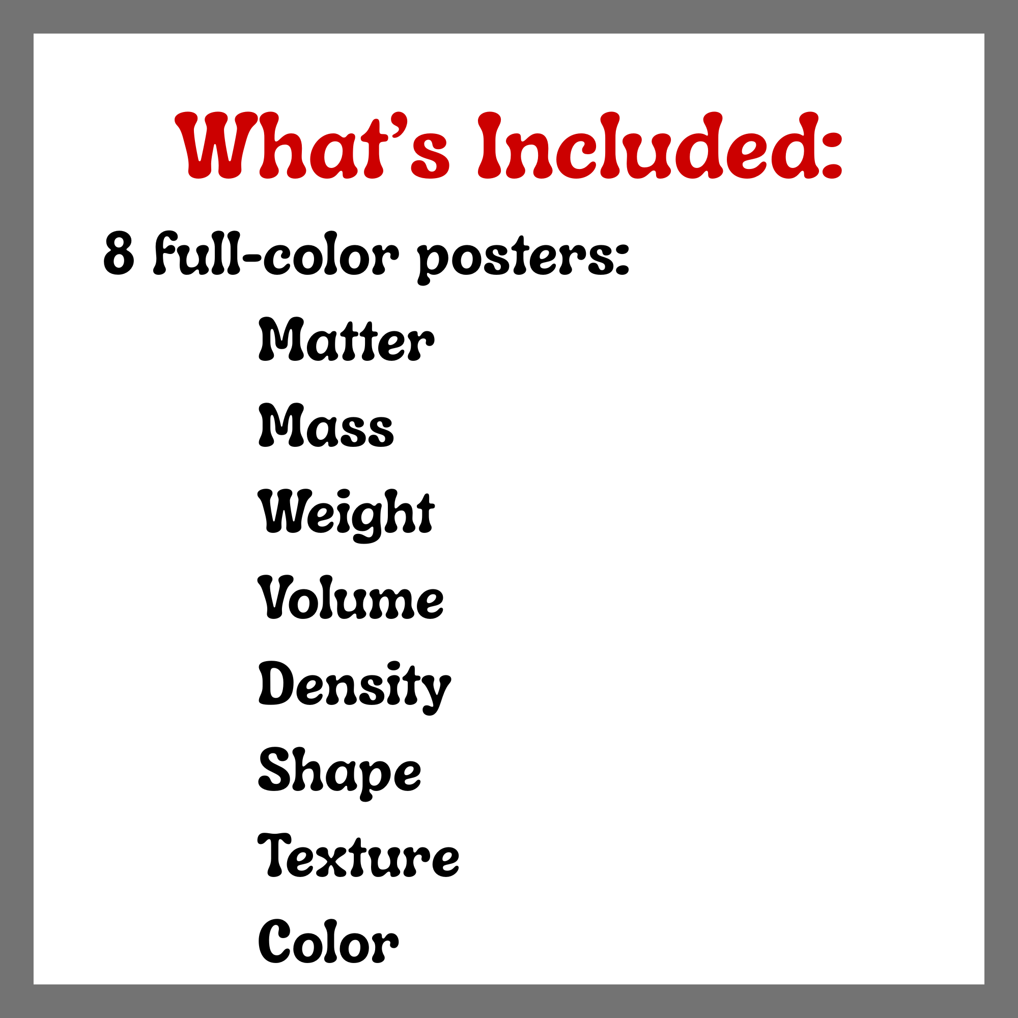 Properties of Matter Science Posters Pack Physical Classroom Decor ...