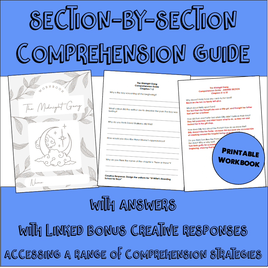 The Midnight Gang - David Walliams - Stage 2/3 Bundle - Novel Study ...