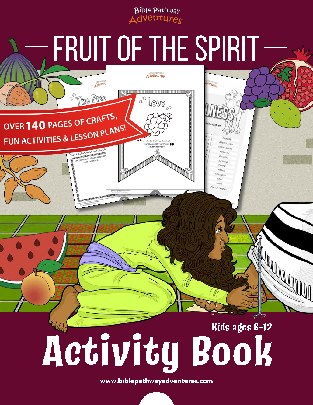 Fruit of the Spirit Coloring Activity Book & Lesson Plans | Teaching ...