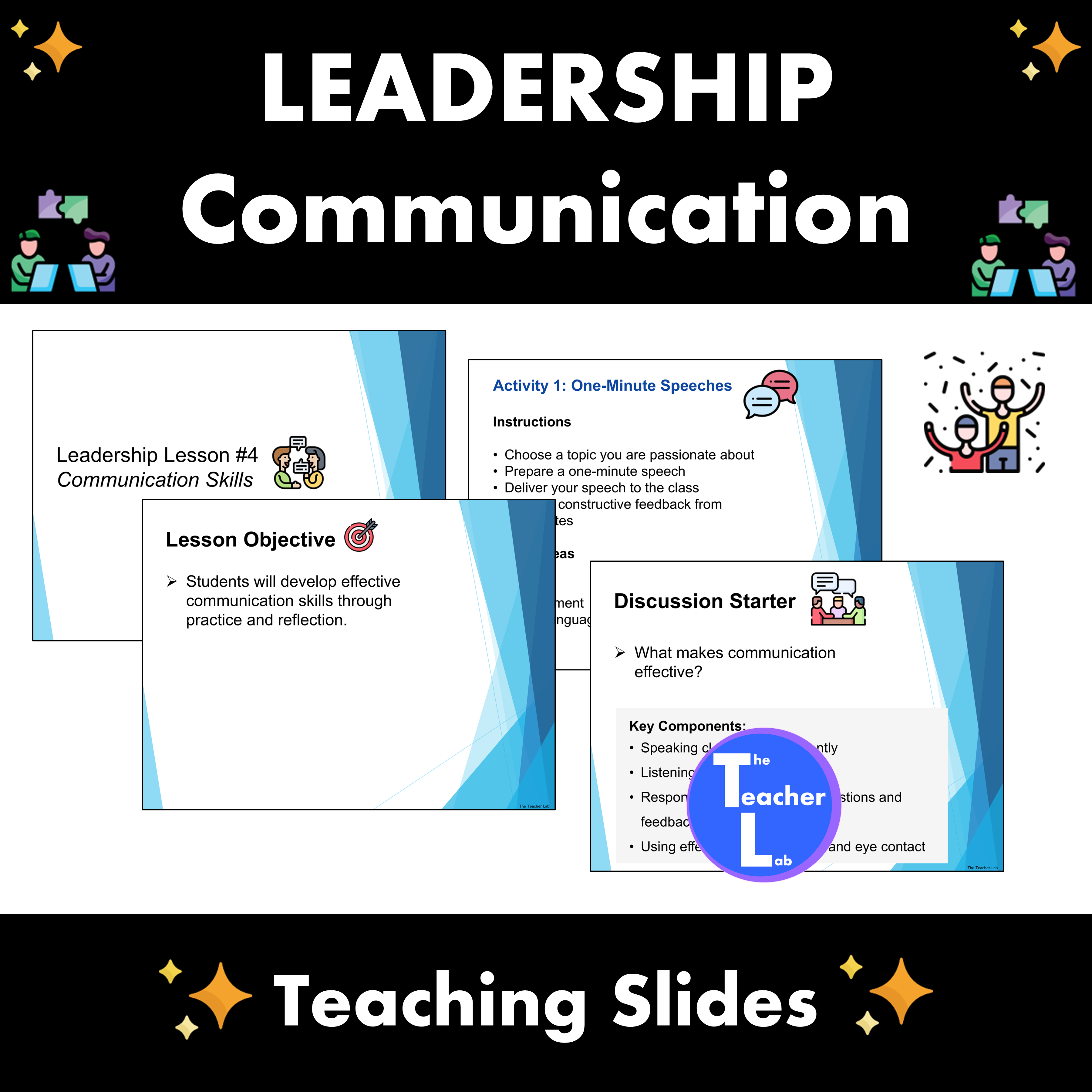Leadership Communication Skills Lesson Public Speaking Grades 7 to 12 ...