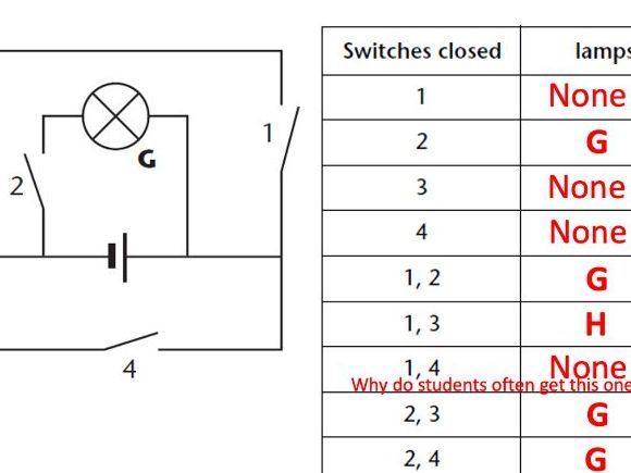 Switch On! - electrical circuit puzzles worksheet | Teaching Resources