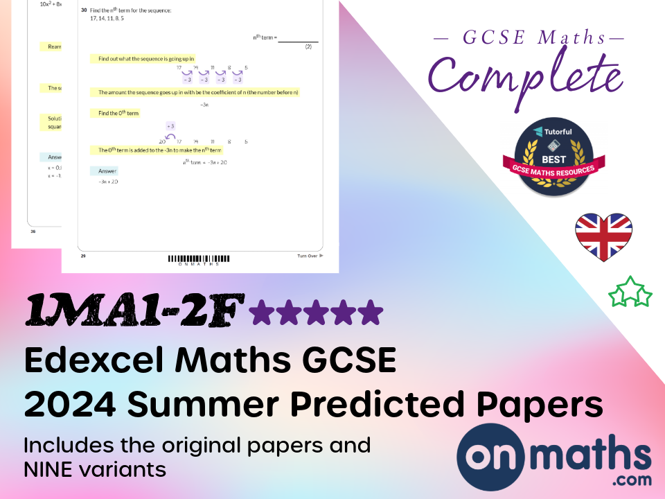 (Post-Paper 1) 2024 June Edexcel Paper 2 Foundation Maths GCSE ...