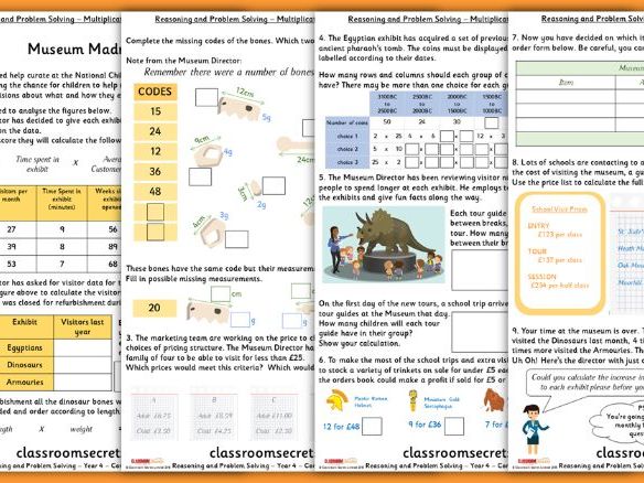Multiplication And Division Maths Consolidation Year 4 Spring Block 1 