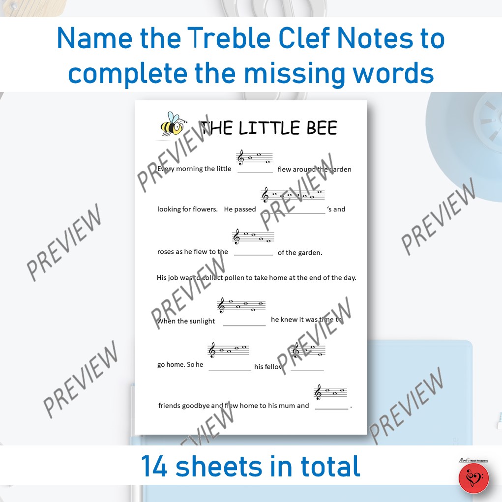 10 Treble Clef Stories and Jokes - Printable and Digital | Teaching ...