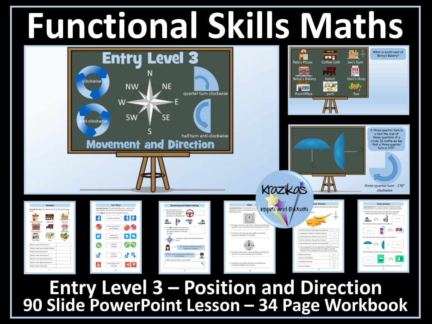 Position And Direction Functional Skills Maths Entry Level 3 
