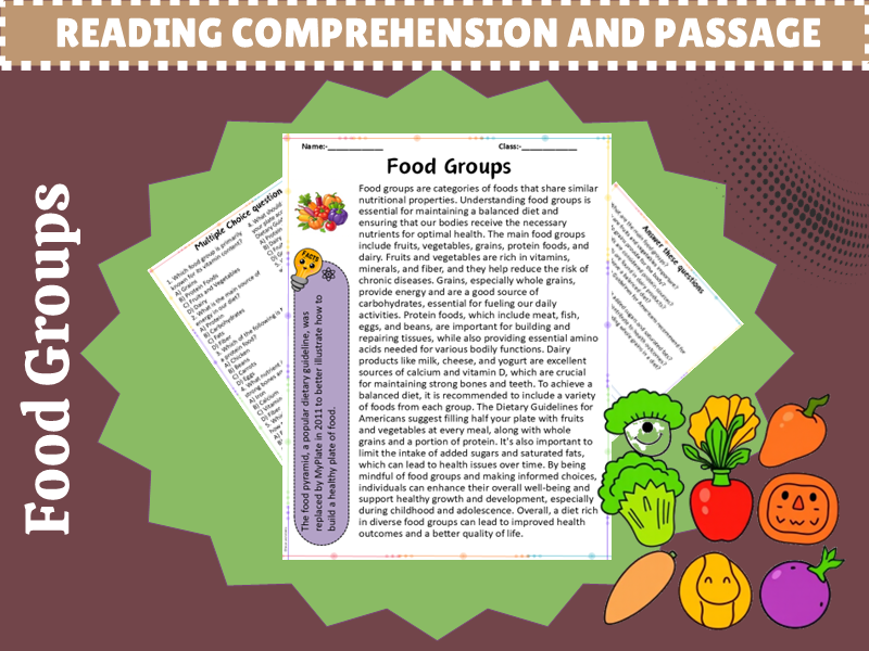 Discovering Food Groups: Engaging Passage and Thought-Provoking ...