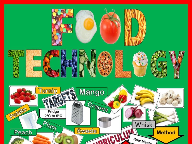 FOOD TECHNOLOGY DISPLAY - TEACHING RESOURCES LABELS FRUIT VEG HEALTHY ...