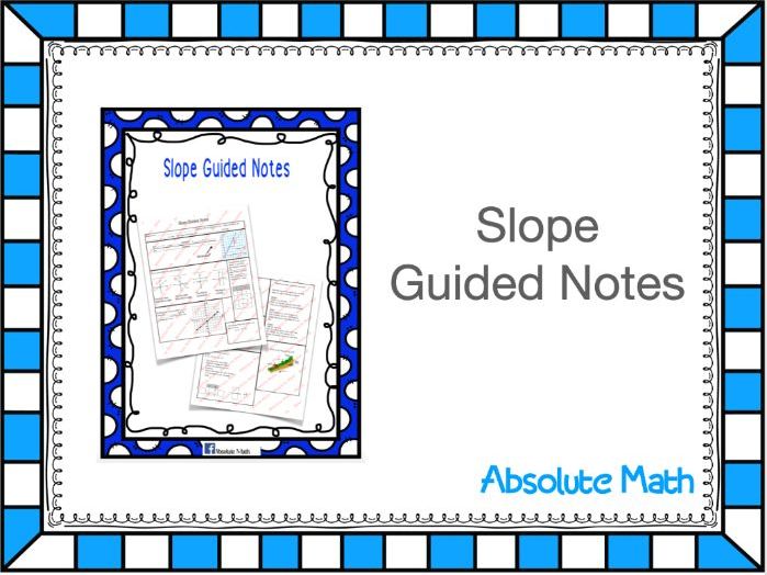 Slope Guided Notes | Teaching Resources