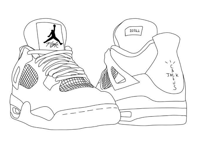 10 Sneaker / Trainer Colouring Pages | Teaching Resources